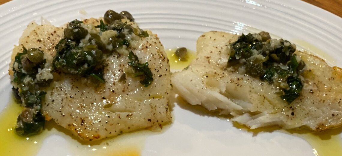 Baked Cod with Lemon & Capers - Greek Keto